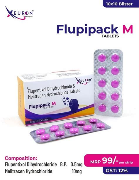 Flupenthixol 05 Mg Melitracen 10 Mg Tablets At Rs 99stripe Flupen M