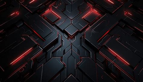 Premium Photo Futuristic Sci Fi Abstract Texture Background With Detailed Geometric Lines And