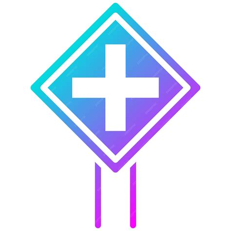 Premium Vector Intersection Vector Illustration Style