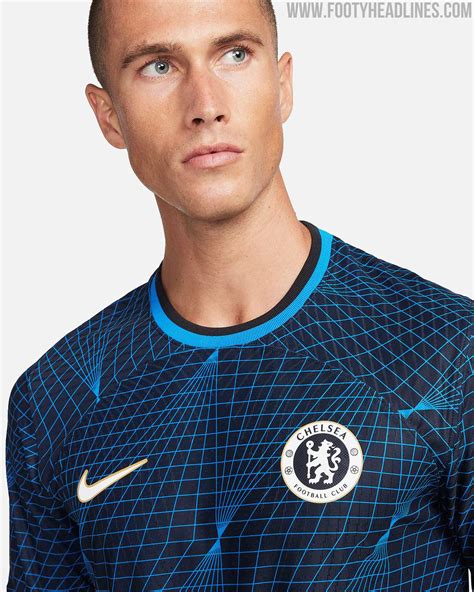 Chelsea 23 24 Away Kit Released Still No Main Sponsor Footy Headlines