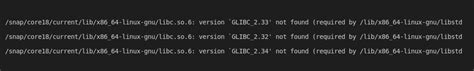 C Glibc Version Not Found While Run NET Stack Overflow