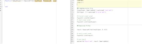 Implement A Gaussian Filter For Speech In Matlab