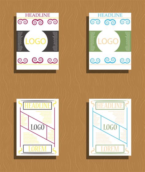 벡터에 대 한 현대 가벼운 명함 서식 파일의 집합 Ai Eps Uidownload