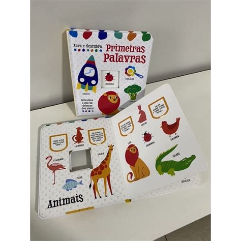 Livro Primeiras Palavras Com Abas Shopee Brasil