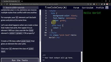 Basic Css Prioritize One Style Over Another Youtube
