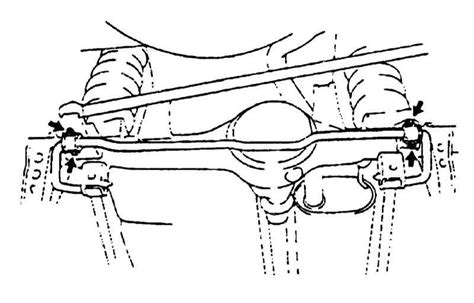 Toyota Land Cruiser | Снятие и установка штанги заднего стабилизатора ...