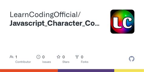 Github Learncodingofficialjavascriptcharactercounter