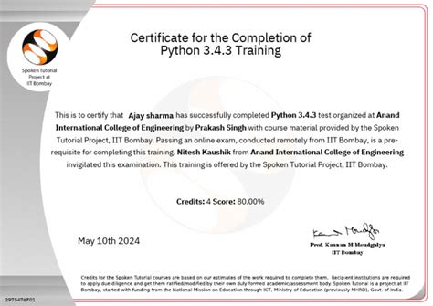 Python Certificate Pdf