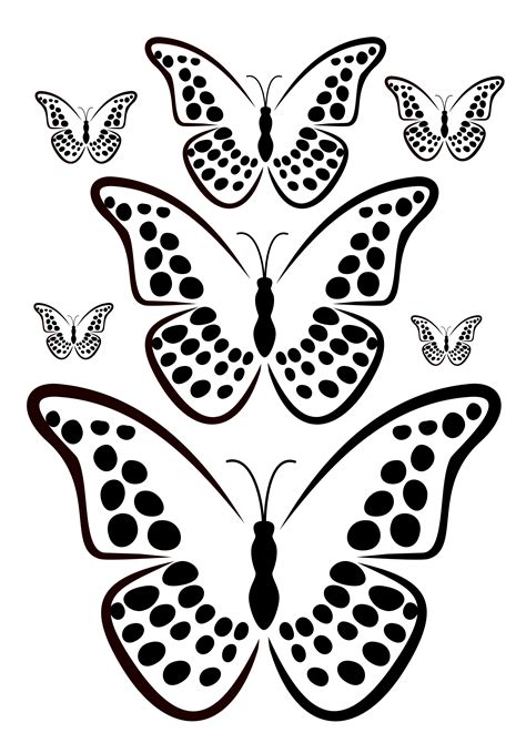 Шаблон бабочки из бумаги распечатать