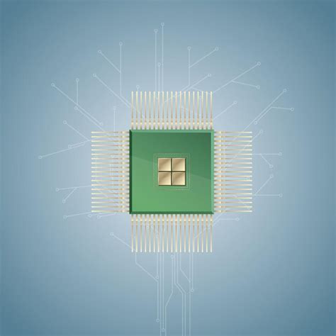 Premium Vector Vector Drawn Computer Processorcircuit Board Design