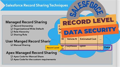 Salesforce Record Level Data Security Explained With A Demo Youtube