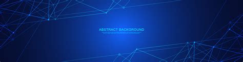 추상적 기하학적 배경과 점과 선을 연결하는 웹 사이트 헤더 또는 배너 디자인 글로벌 네트워크 연결 텍스트에 대한 주부 배경과 공간을 가진 디지털 기술 0명에 대한 스톡 벡터