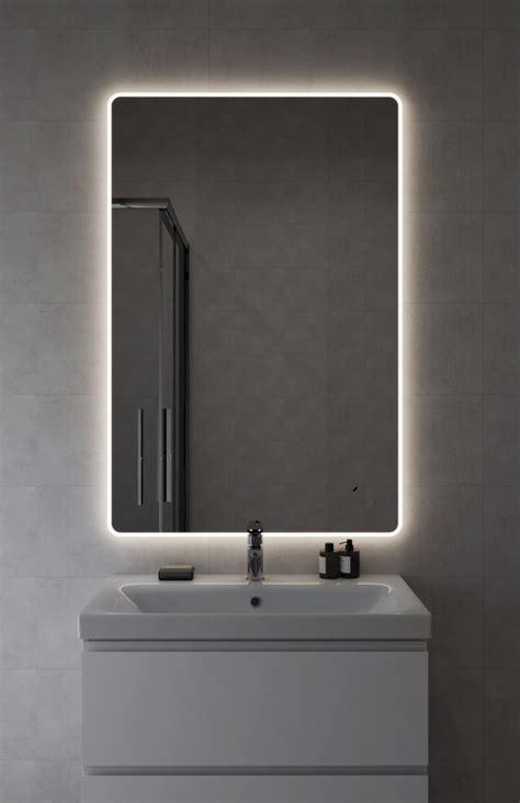 Зеркало ECLIPSE Fusion 80x120 с подсветкой прямоугольное - купить ...
