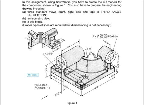 Solved In This Assignment Using SolidWorks You Have To Create The D Answer