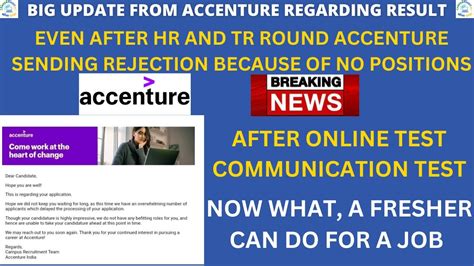 Update Regarding Accenture Accenture Sending Rejection Emails After Hr Round Why They Doing