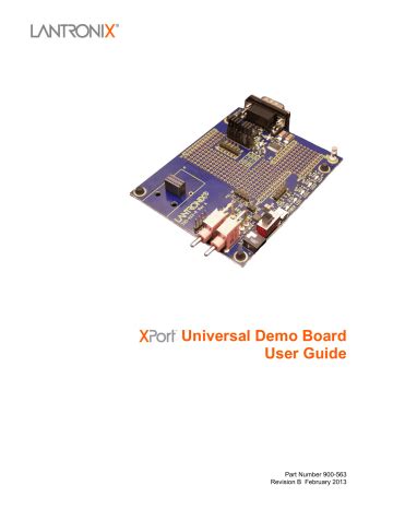 Lantronix XPort User Guide Manualzz