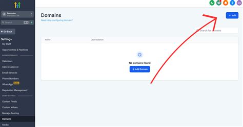 Setting Up Whitelabel Domain Api Domain Email Sending Domain Sites Domain Client Portal