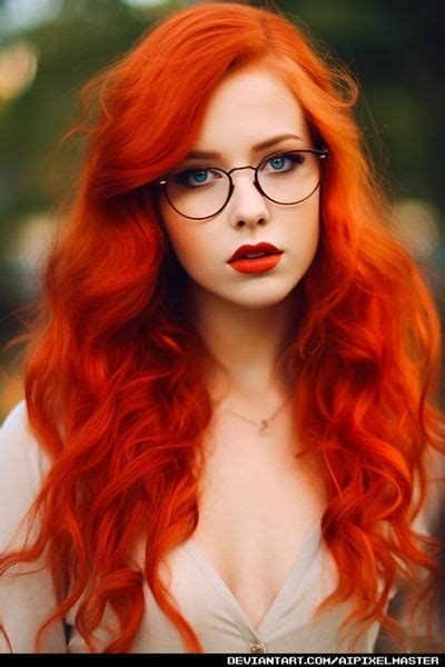 Sexy Long Haired Redhead Beauty By Aipixelmaster On Deviantart