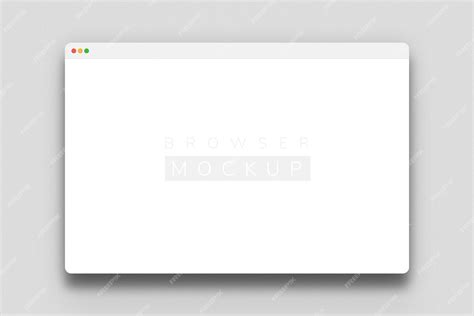 Premium Psd Browser Screen Mockup Design Rendering