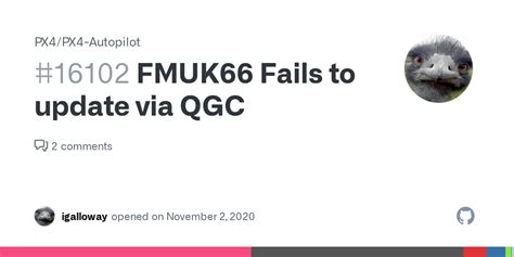 fmuk66 fails to update via qgc · issue 16102 · px4 px4 autopilot · github