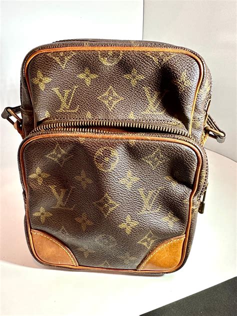Vintage Louis Vuitton Amazone Monogram Leather Crossbody Bag At 1stdibs