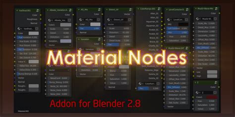 Material Nodes Addon Released Scripts And Themes Blender Artists Community