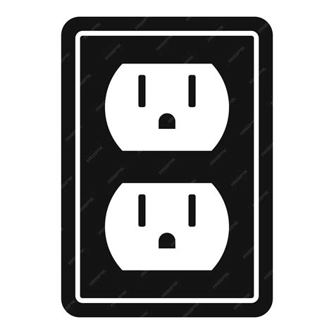 Premium Vector Double Power Socket Icon Simple Illustration Of Double Power Socket Vector Icon