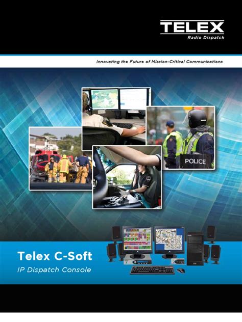 Telex C Soft Brochure Pdf Telecommunication Internet Protocols