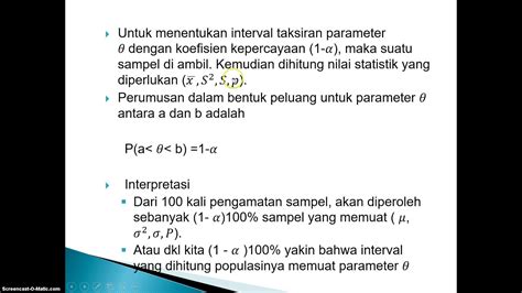 Estimasi Intreval Part 1untuk Mean Dan Proporsi Youtube