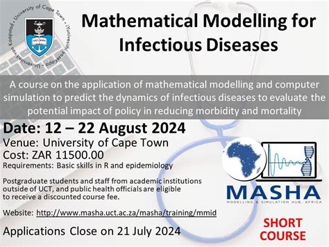 Masha Call For Applications Mathematical Modelling Of Infectious Disease Course 2024 Mesa