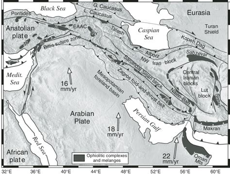 Plate Tectonic Context Of The Arabian Eurasian Collision Zone