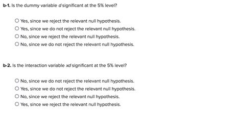 solved using 20 observations the following regression