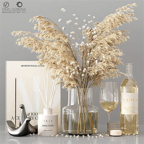Decorative Set 111 3d Model Cgtrader
