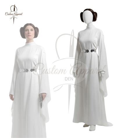 Princess Leia White Dress Costume Etsy