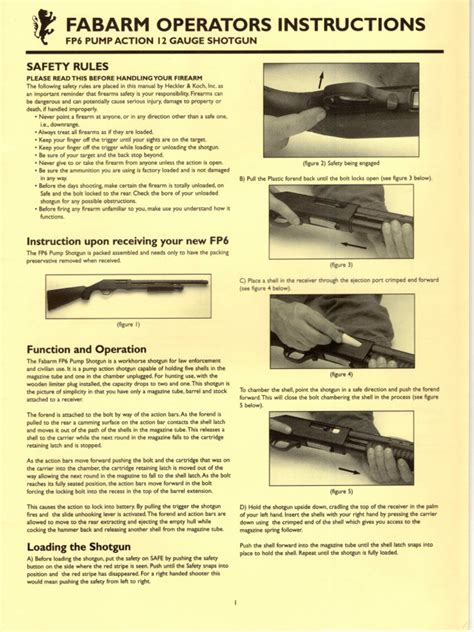 Fabarm Fp6 Manual Pdf