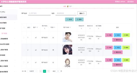 基于java的大学生心理健康测评管理系统小程序java 学生厌学评测工具 Csdn博客