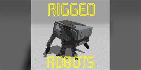 Skinned Voxel Robot Mixamo Compatible By Maxparata