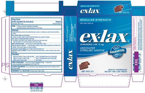Ex Lax Regular Strength Chocolated Stimulant Laxative Tablet Chewable