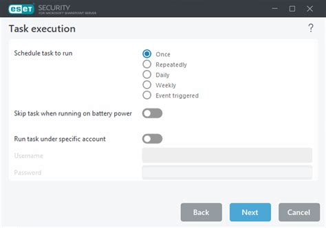 Scheduler Add Task Eset Security For Microsoft Sharepoint 120 Eset Online Help