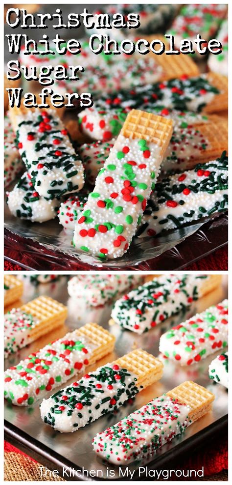 Christmas Pretzels With White Chocolate And Green Sprinkles Christmas