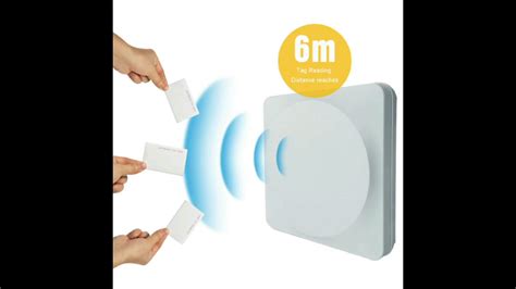 6m Long Range Uhf Rfid Reader 8dbi Integrated Uhf Reader Massive Tags Smart School Timing