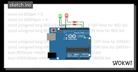 Led Different Time Wokwi Esp32 Stm32 Arduino Simulator