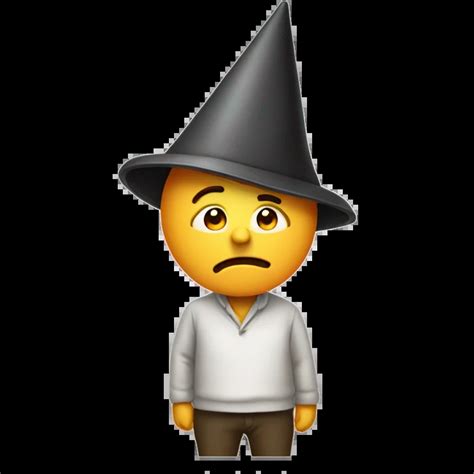 Man Wearing Dunce Cap With Letter H Emoji Ai Emoji Generator