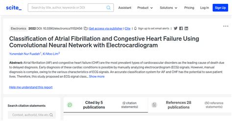 Citation Report Classification Of Atrial Fibrillation And Congestive