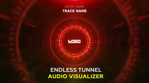 audio react endless circle tunnel after effects project files