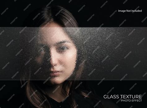 Premium Psd Psd Frosted Glass Texture Photo Effect