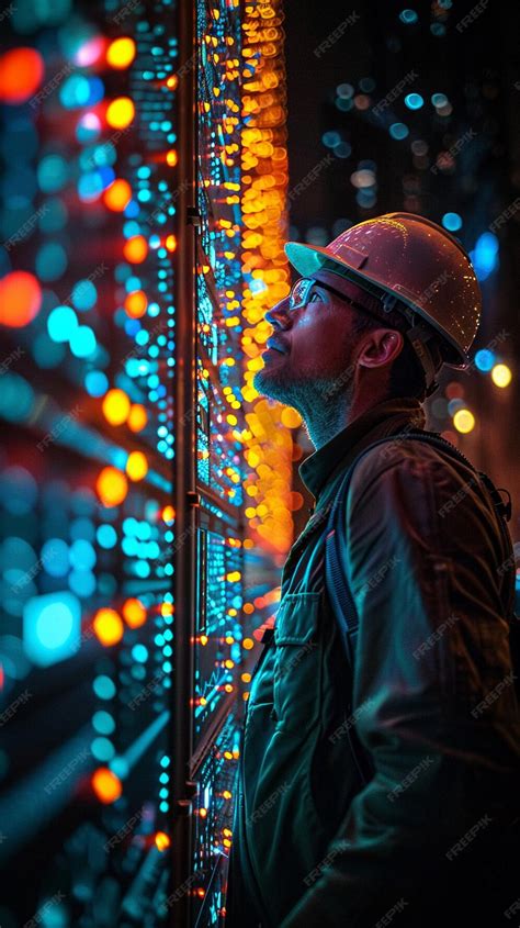Premium Photo Energy Sector Analyst Monitoring Smart Grid Data The