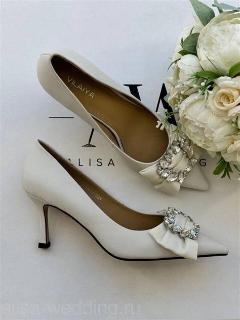 Свадебные туфли 23006 7 купить по цене 14 500 руб в Санкт Петербурге Свадебный салон Alisa