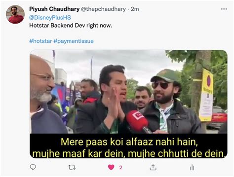 Piyush Chaudhary पियूष चौधरी 🇮🇳 On Linkedin Hotstar Disney Hotstar Their Backend Dev Right