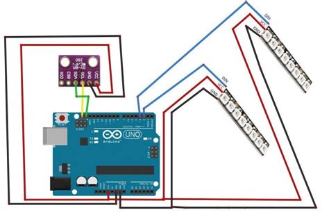 Arduino Led Strip Thermometer And Barometer With Ws2812 A
